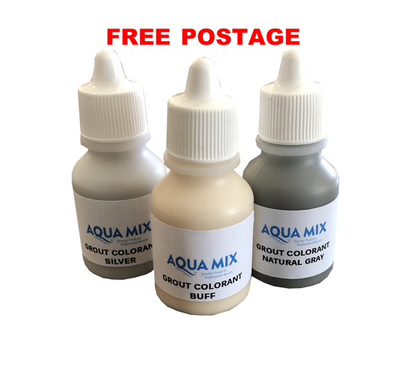 Grout Colorant - 3 Colour Sample Pack – Aqua Mix® Australia - Online Store